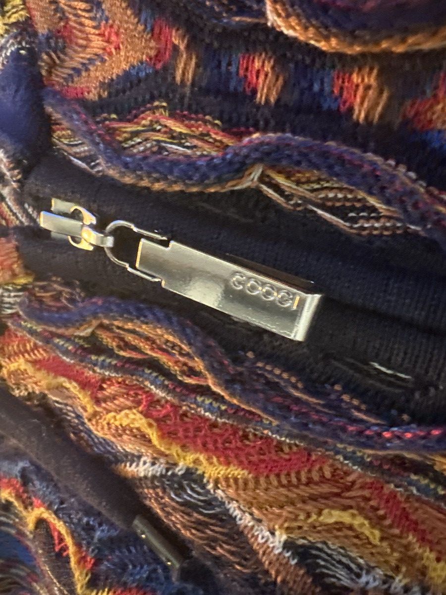 Coogi AUTHENTIC COOGI KNIT ZIP-UP HOODIE | Grailed