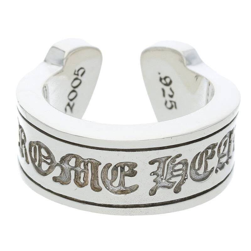 Chrome Hearts Large Scroll Label Ring | Grailed