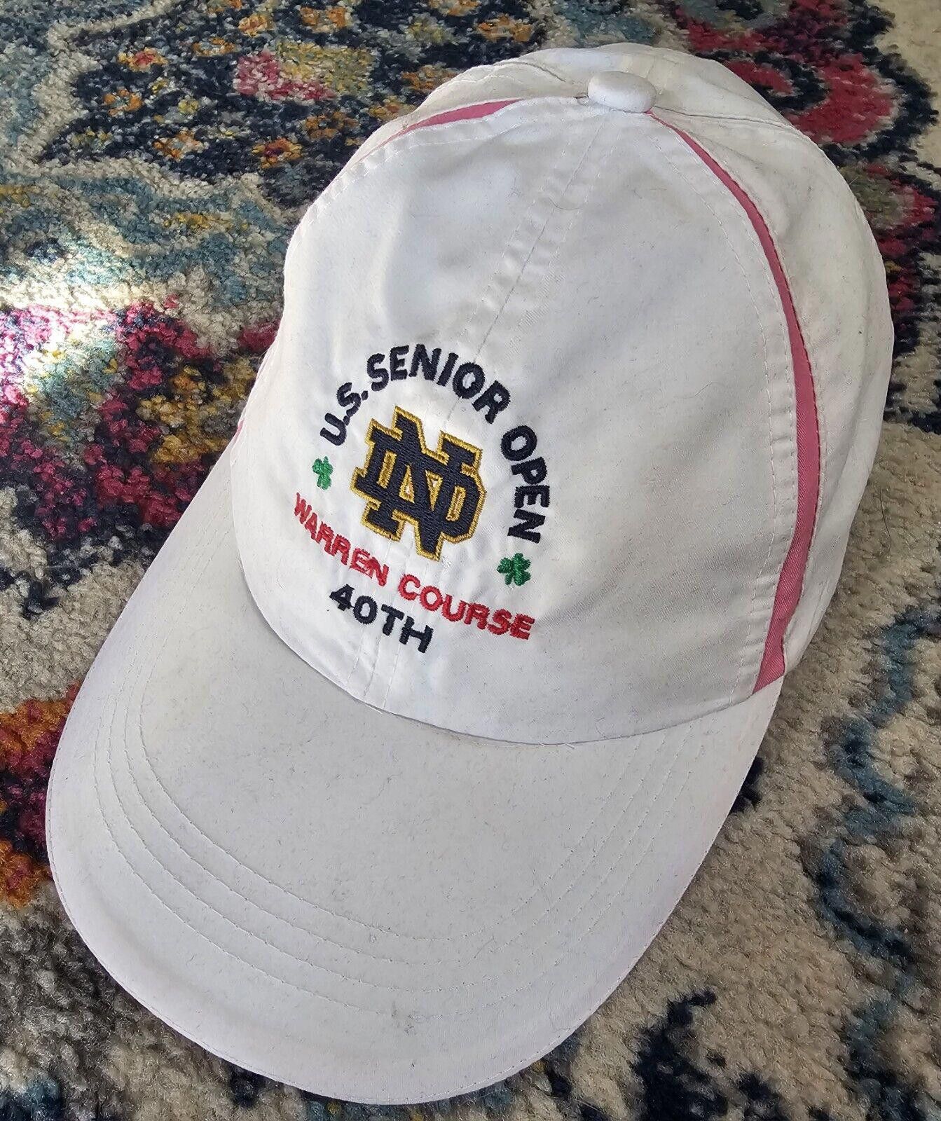 Designer Notre Dame Senior Open Warren Golf 40th Kate Lord Strap Hat ...