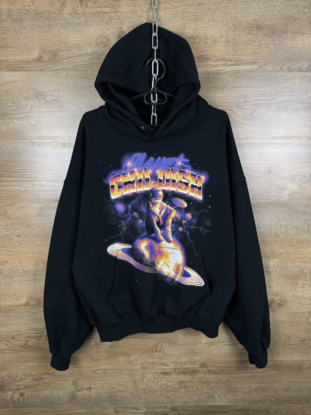 Designer × Hype × Streetwear Mens Planet Childish space force hoodie ...