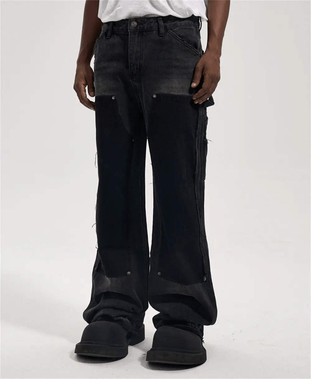 Streetwear Faded wash lumberjack outfit baggy jeans | Grailed