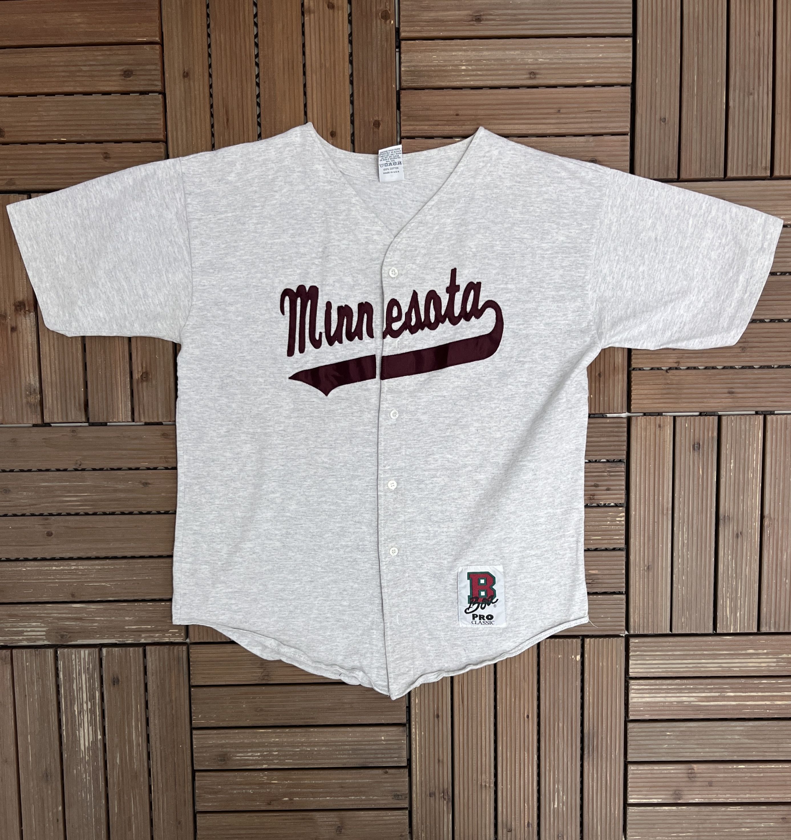 Vintage Minnesota Golden Gophers Vintage Grey Baseball Jersey | Grailed