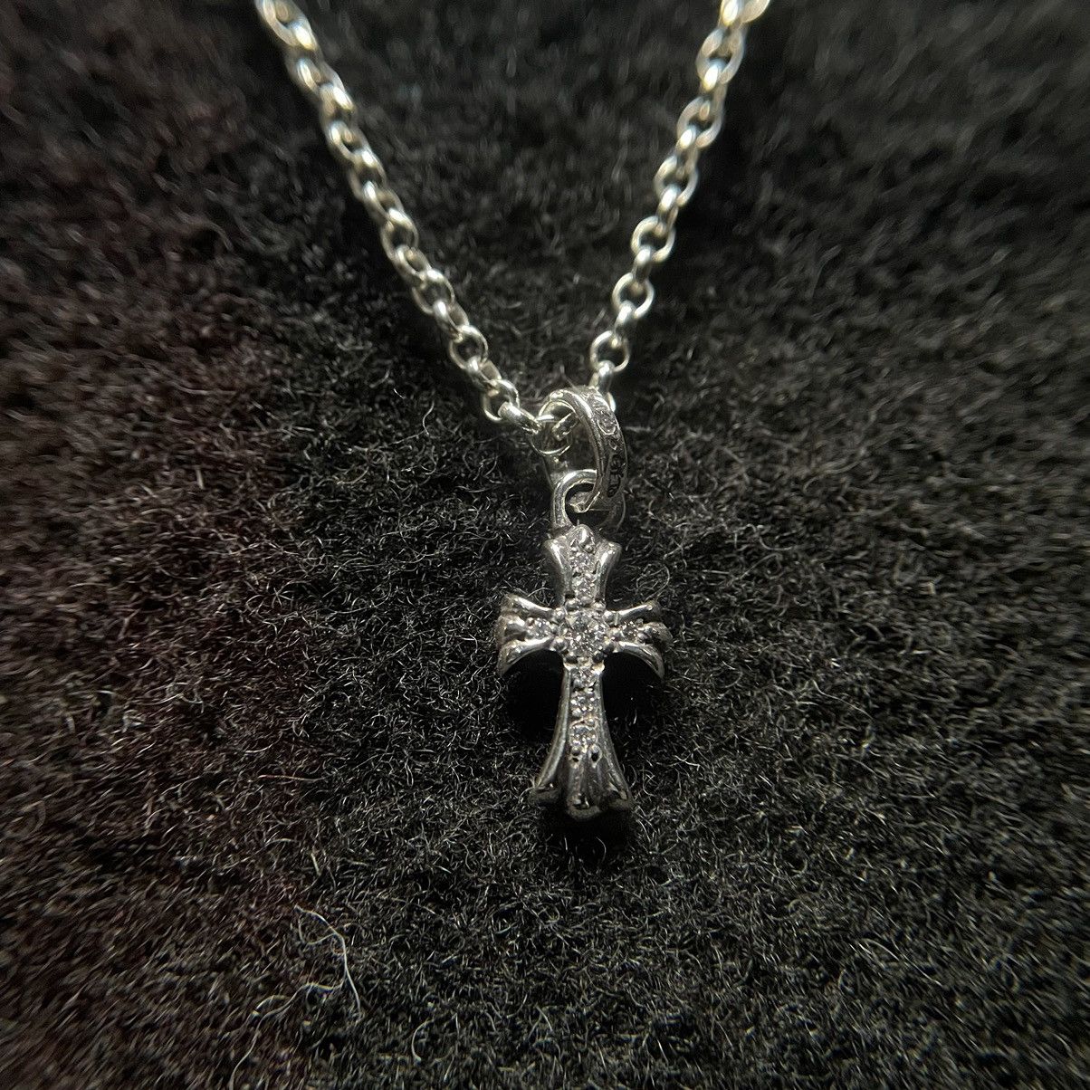 Chrome Hearts Diamond Baby Fat Cross Pendant | Grailed