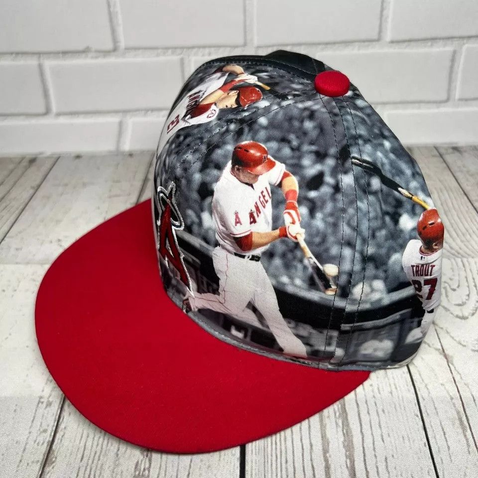 Vintage Vintage Los Angeles Angels Mike Trout 27 Hat Snapback Cap | Grailed