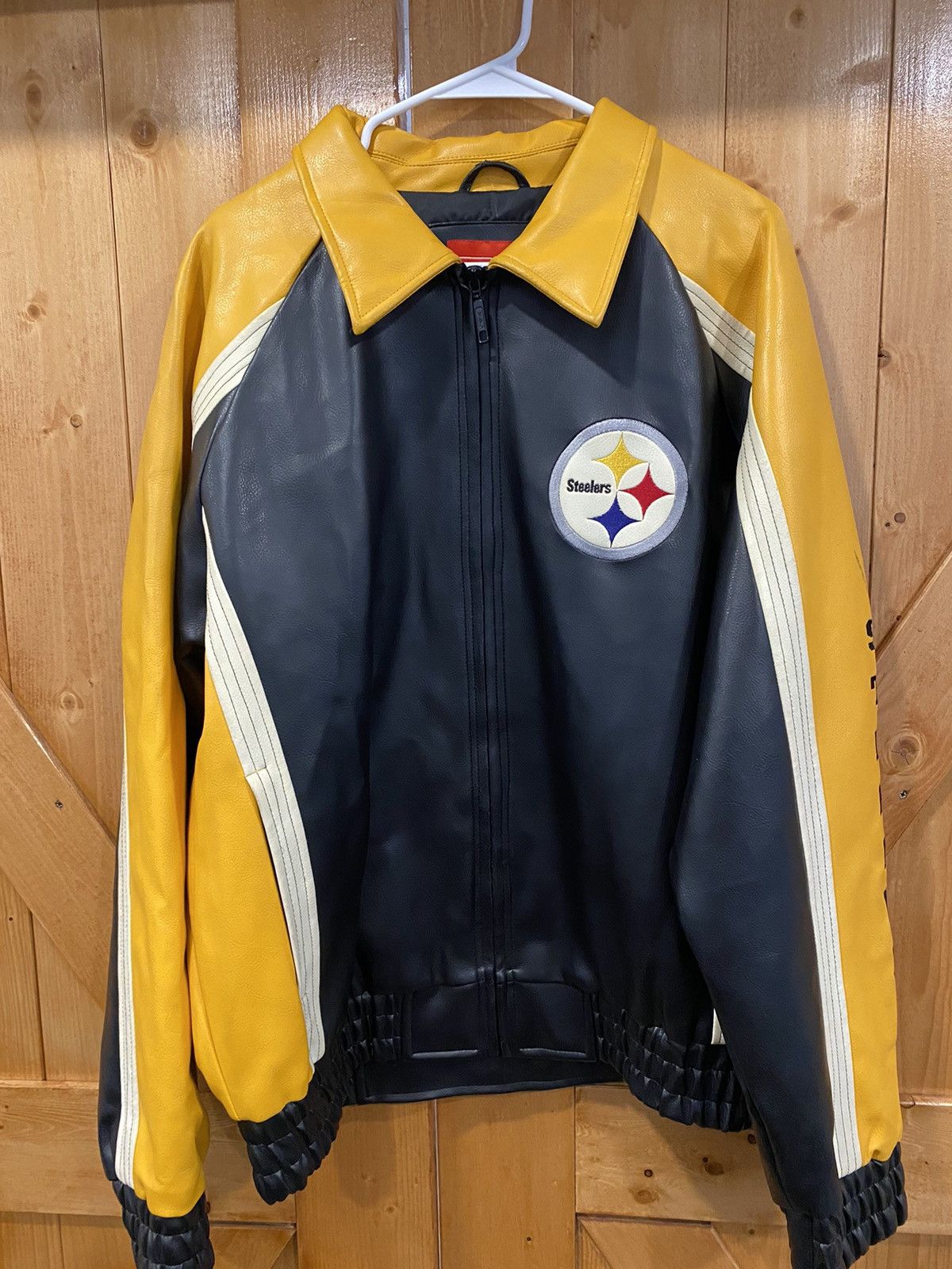 NFL Pittsburgh Steelers Vintage Leather Jacket | Grailed