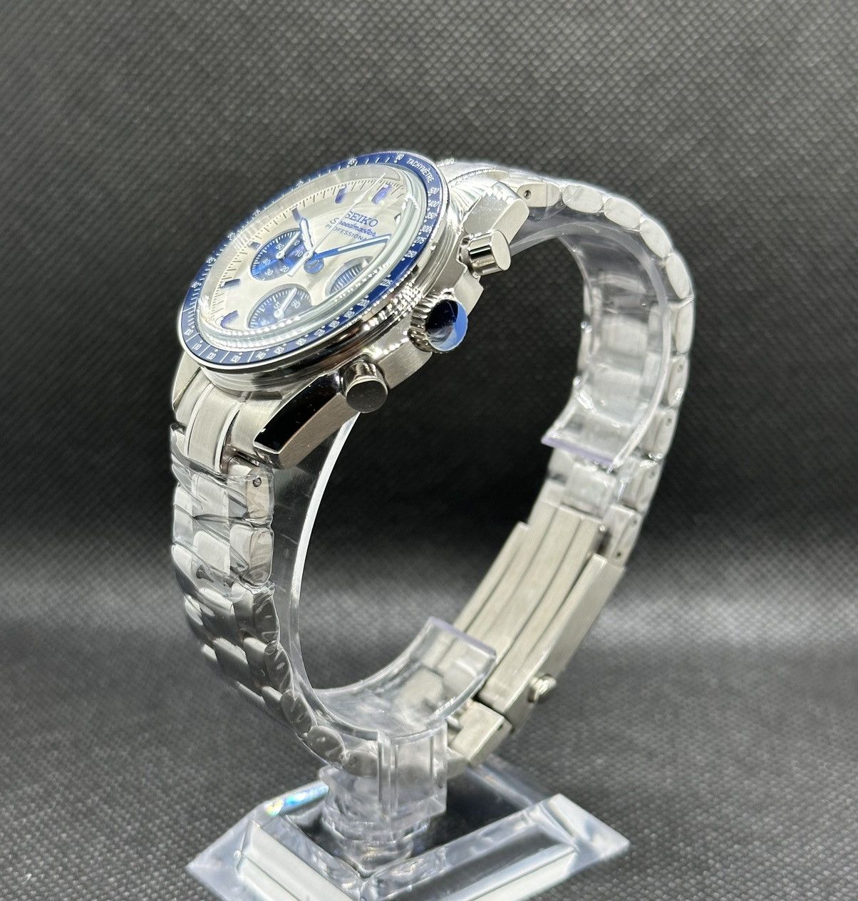 Custom Seiko Mod “Speedmaster” Chronograph Watch | Grailed