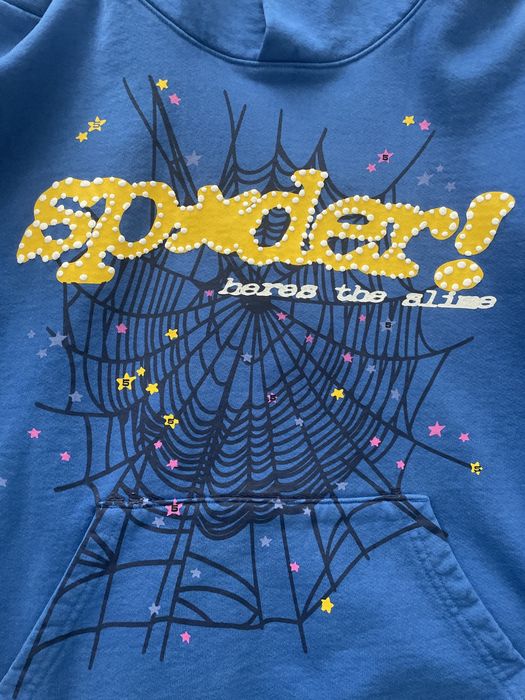 Spider Worldwide Spider hoodie tc blue | Grailed