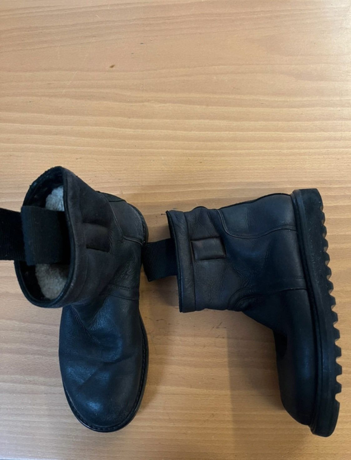 Rick Owens Rick Owens fw13 Plinth lined boots | Grailed