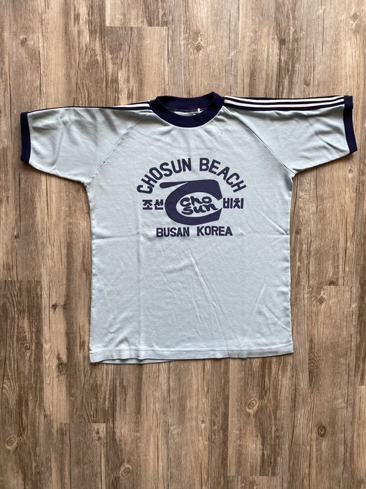 Vintage Vintage 70s Cho-Sun Beach Busan South Korea Ringer Tshirt | Grailed