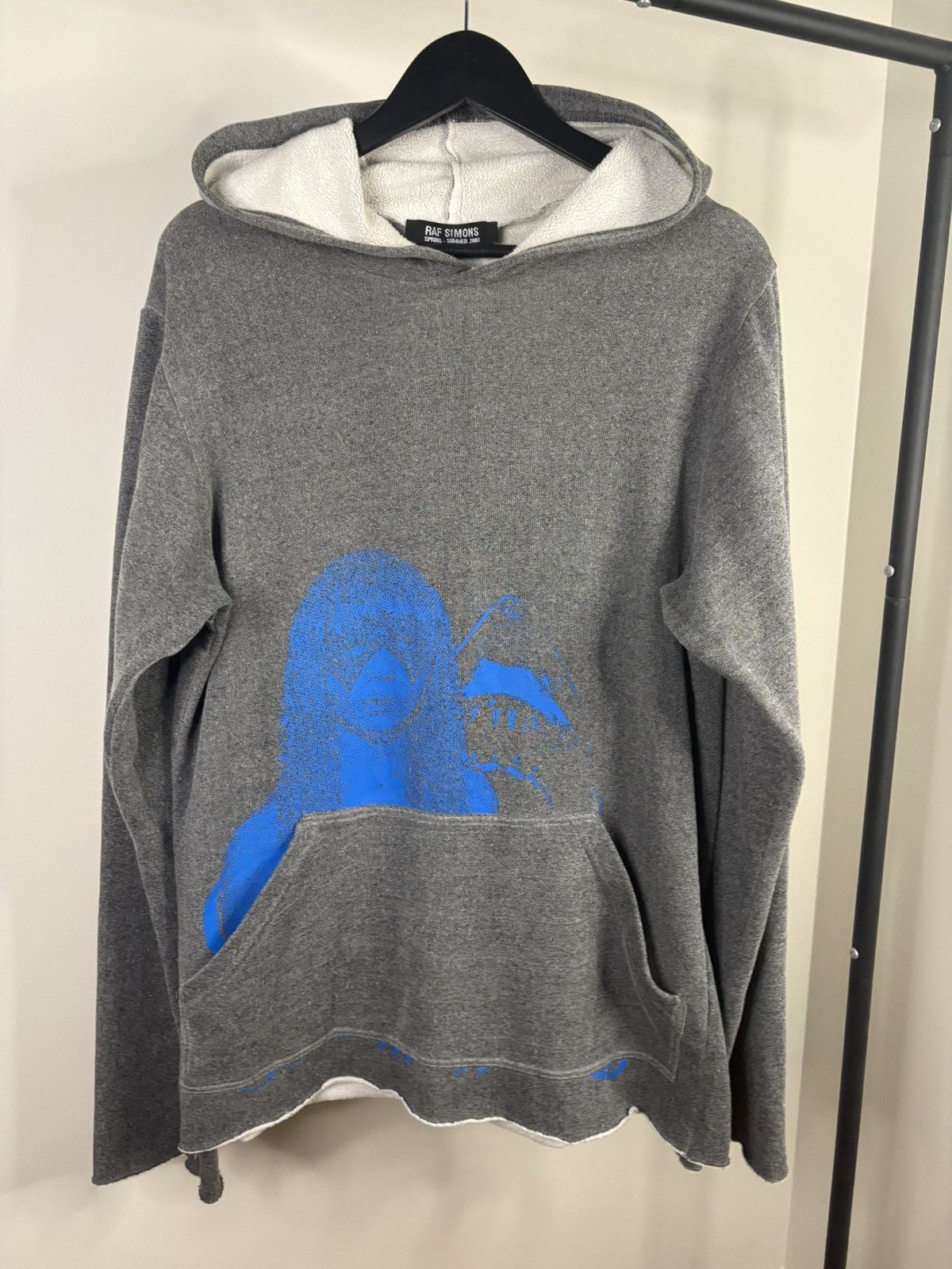 Raf Simons SS2003 Consumed Penelope Tree Jaws Shark Grey Hoodie | Grailed