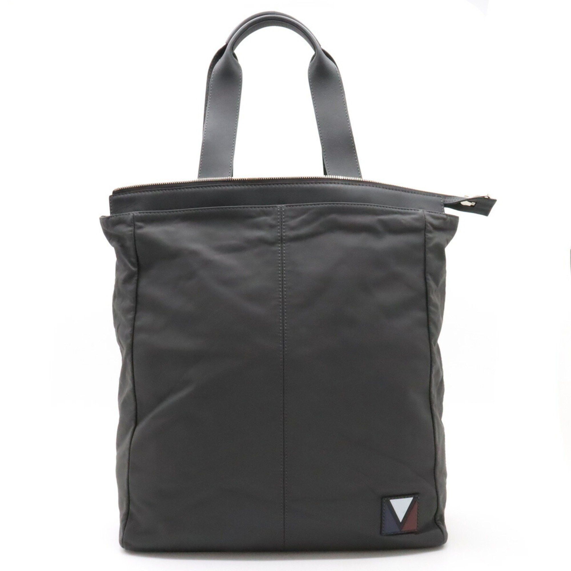 Louis Vuitton LOUIS VUITTON V Line Gaston Move Tote Bag Leather Asphalt ...