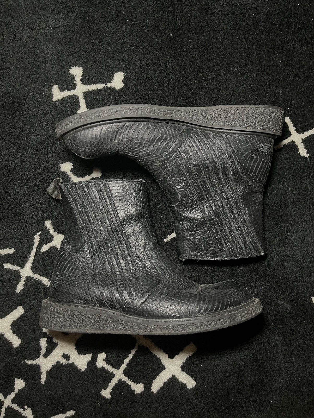Rick Owens × Rick Owens Drkshdw RICK OWENS BOOTS SS09 STRUTTER PYTHON ...