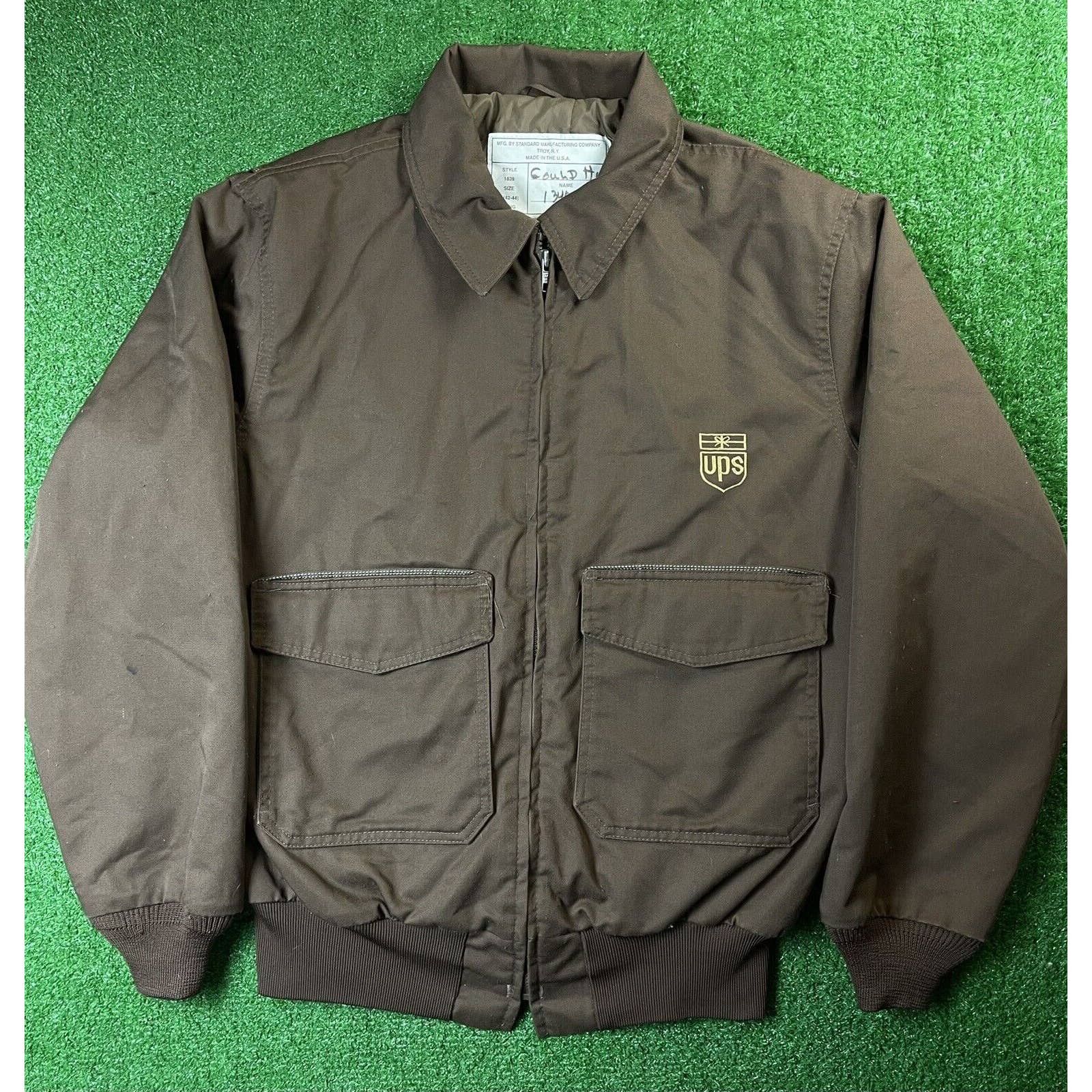 Vintage Vintage UPS United Parcel Service Employee Bomber Jacket USA ...