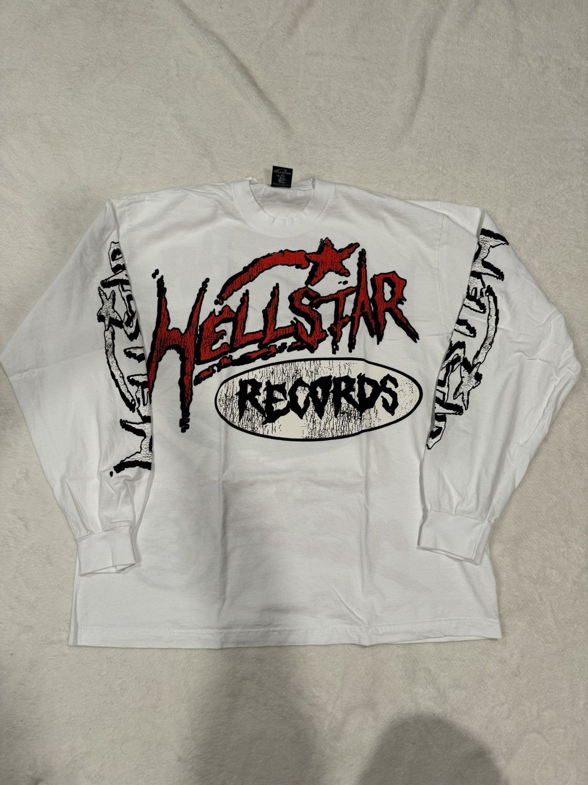 HELLSTAR Hellstar Records Long Sleeve White | Grailed