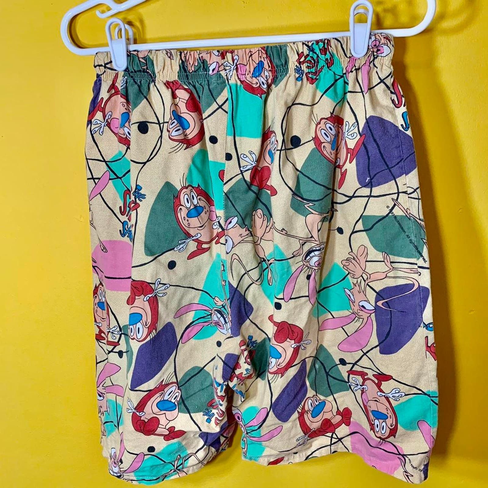 Nickelodeon vintage 1993 NICKELODEON REN & STIMPY lounge sleep shorts ...