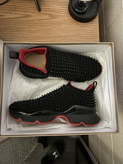 Christian Louboutin Spike Sock Sneakers Spiked Neoprene | Grailed