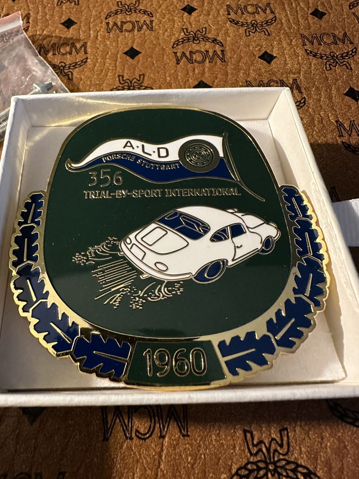 Aime Leon Dore Aime leon dore x Porsche 356 victory grille badge | Grailed