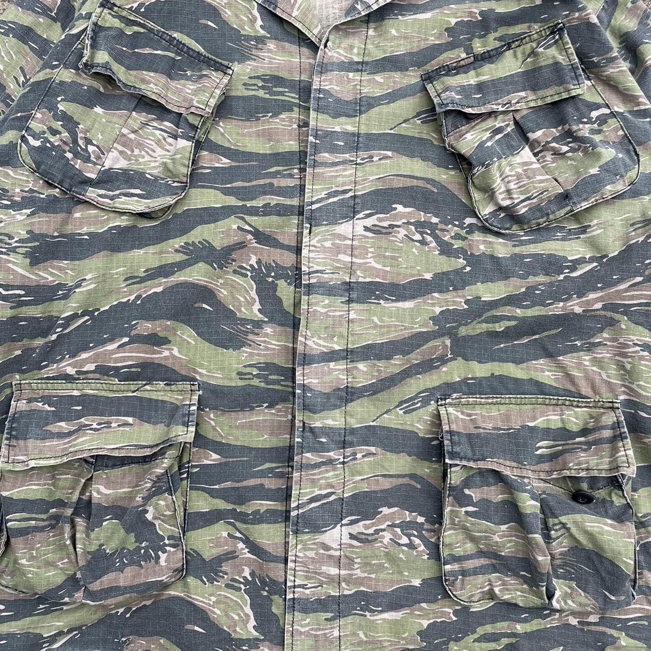Vintage Vintage Ripstop Tiger Camo 4 Pocket Tropical Field Jacket | Grailed