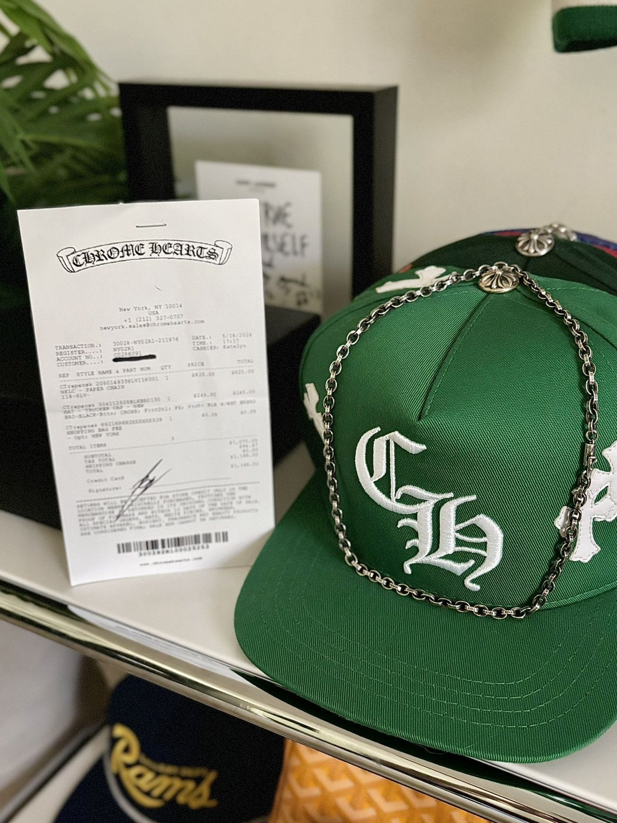 Chrome Hearts RECEIPT - STERLING SILVER PAPER CHAIN NECKLACE | Grailed