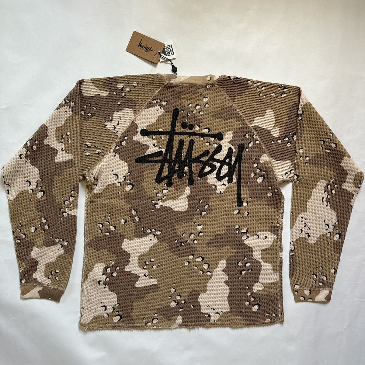 Stussy Stussy Basic stock Raglan thermal FW24 desert camo XL | Grailed