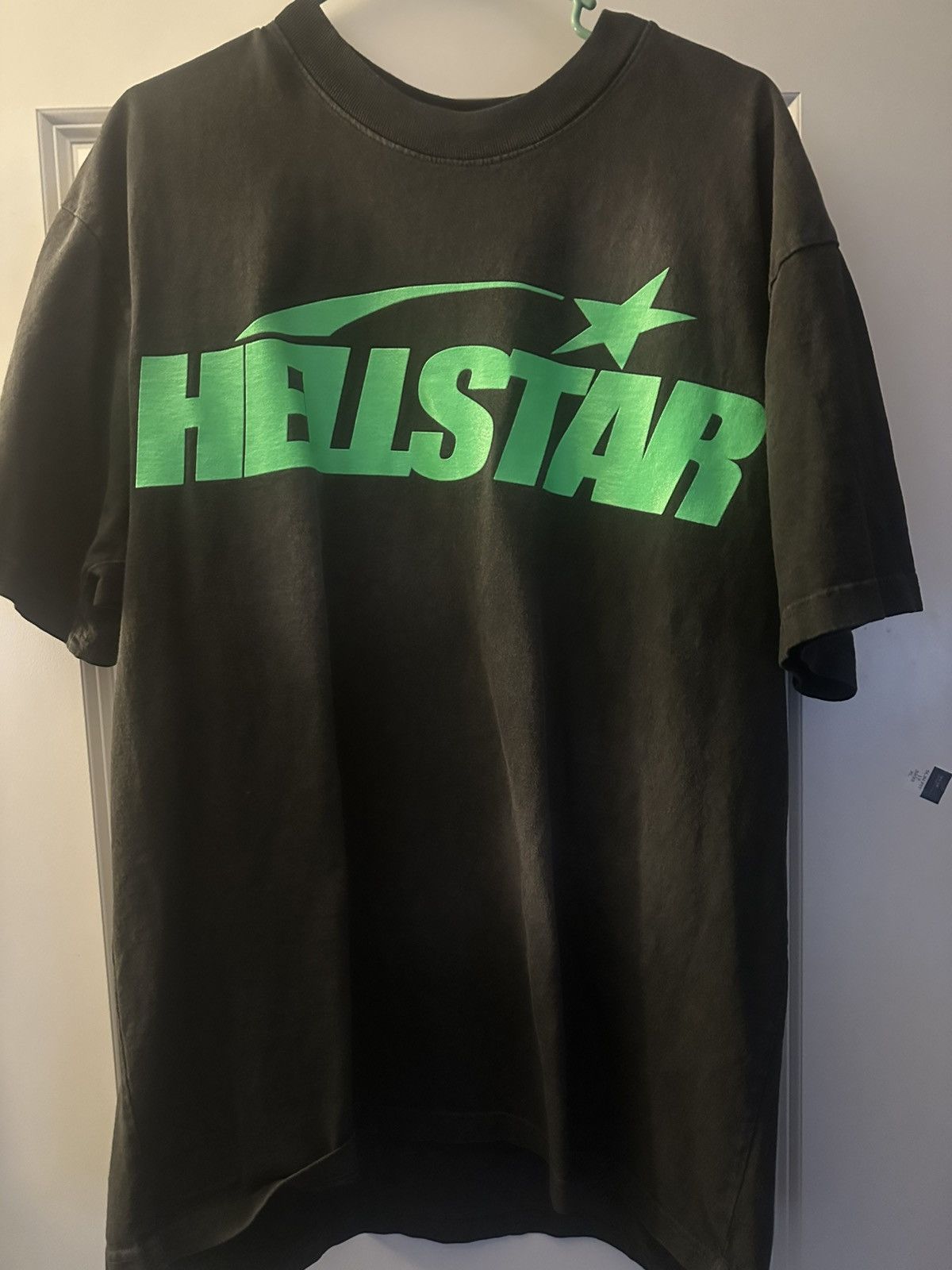 HELLSTAR Hellstar Classic T-Shirt (Gel Print) 'Black/Green' | Grailed