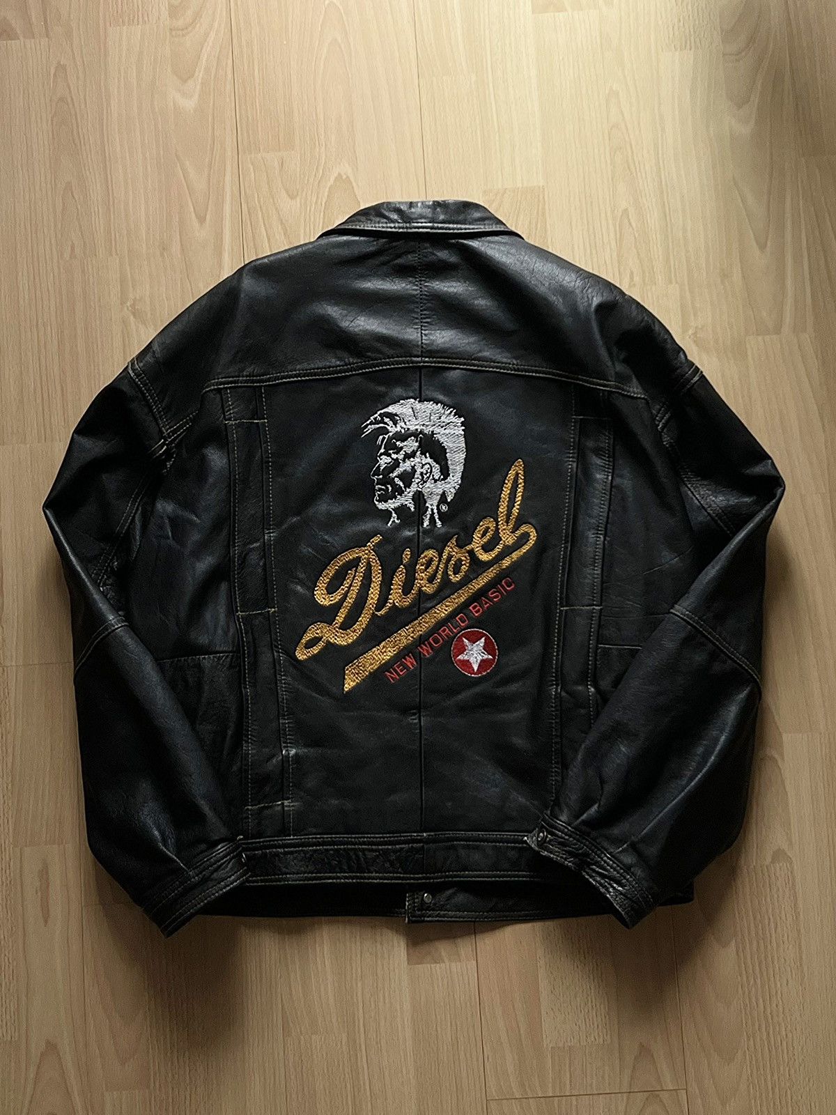 Diesel ️RARE ️Diesel Vintage Leather Jacket 90s | Grailed