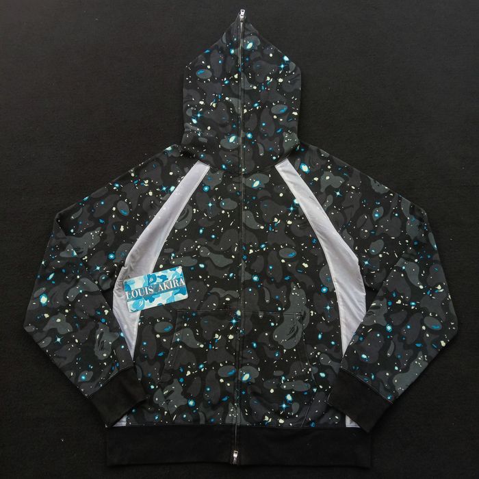 Bape 2016 Space Camo Raglan Full Zip Hoodie | Grailed