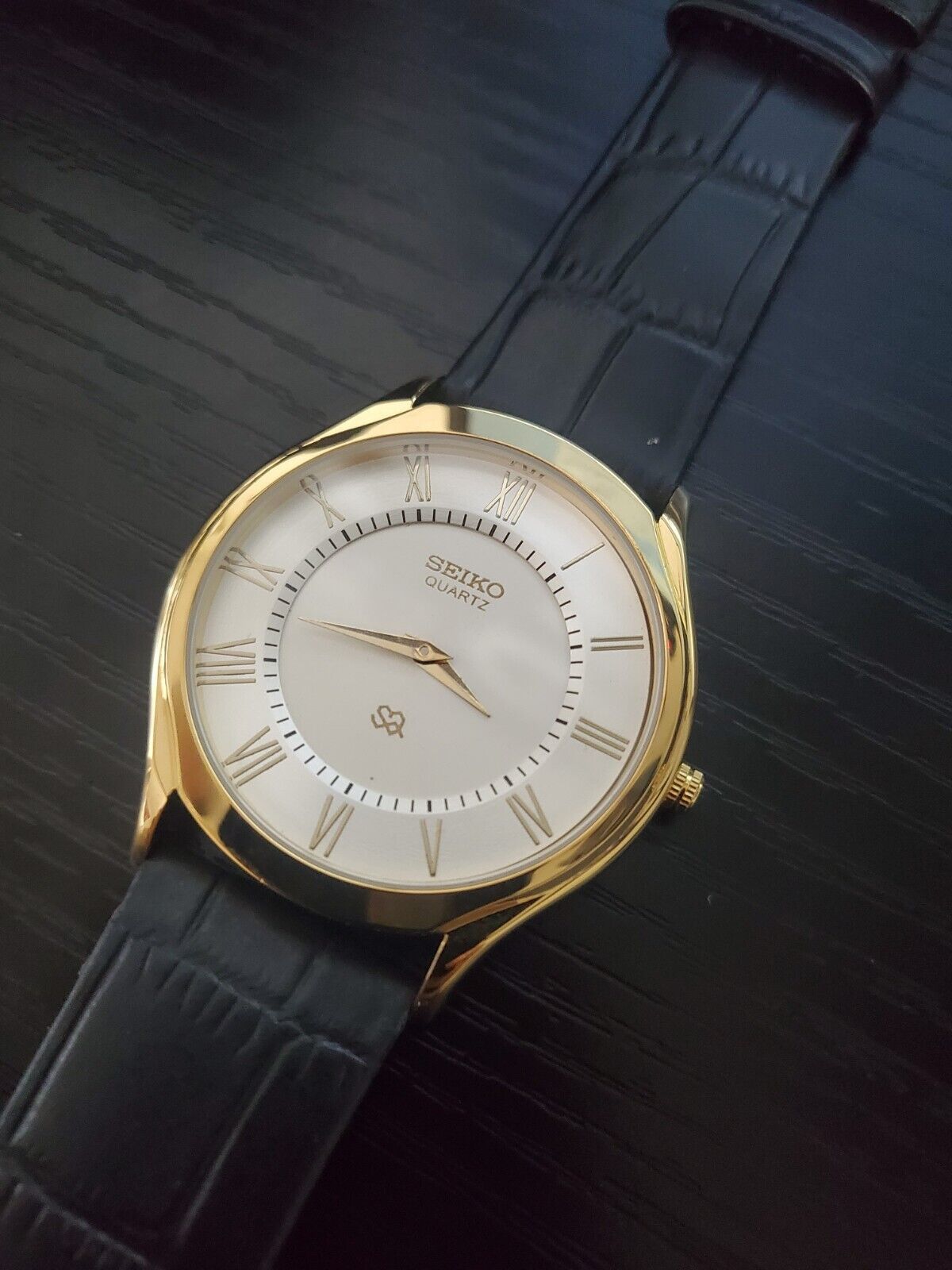 Seiko 🔥Seiko Slim Quartz Men's 44mm Watch Gold and Gold GORGEOUS | Grailed