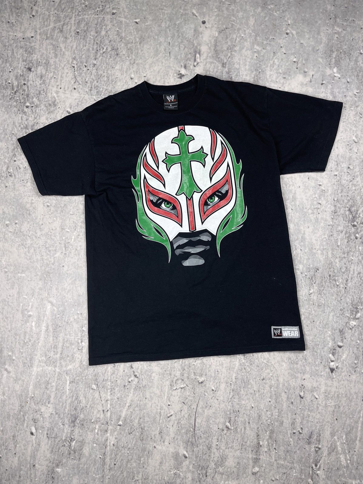 Rare × Streetwear × Wwe Rey Mysterio WWE wrestling collection tee ...