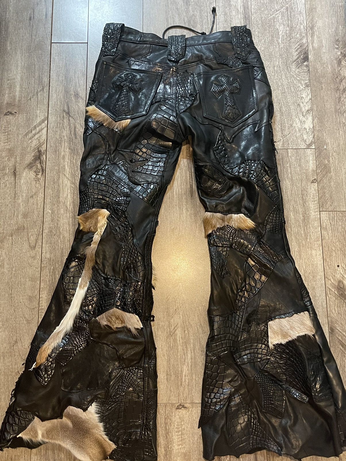Yasuyuki Ishii Yasuyuki Ishii “DESTROY” leather pants | Grailed