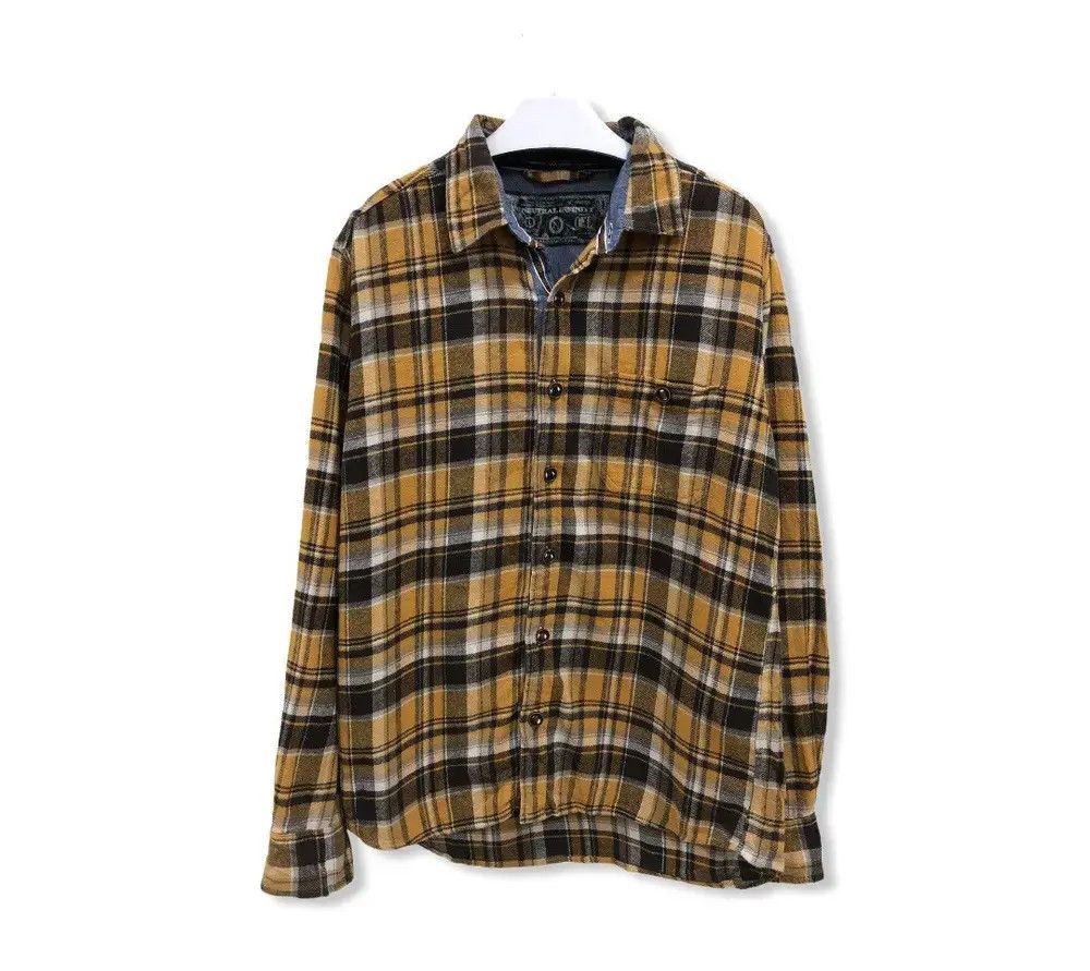 Flannel × Japanese Brand × Streetwear Neutral infinity Plaid Tartan ...