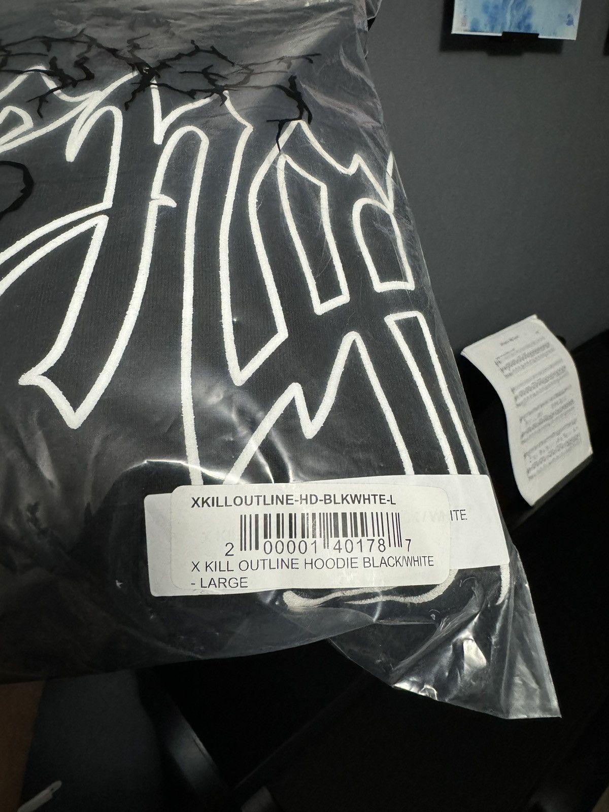 Revenge Revenge XXXTentacion Kill Outline Hoodie Black/White | Grailed