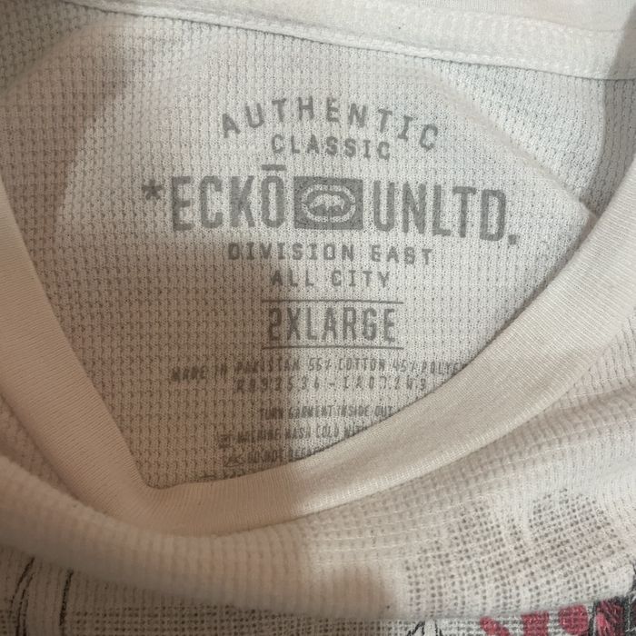 Vintage White Ecko Unltd. Long Sleeve Thermal | Grailed