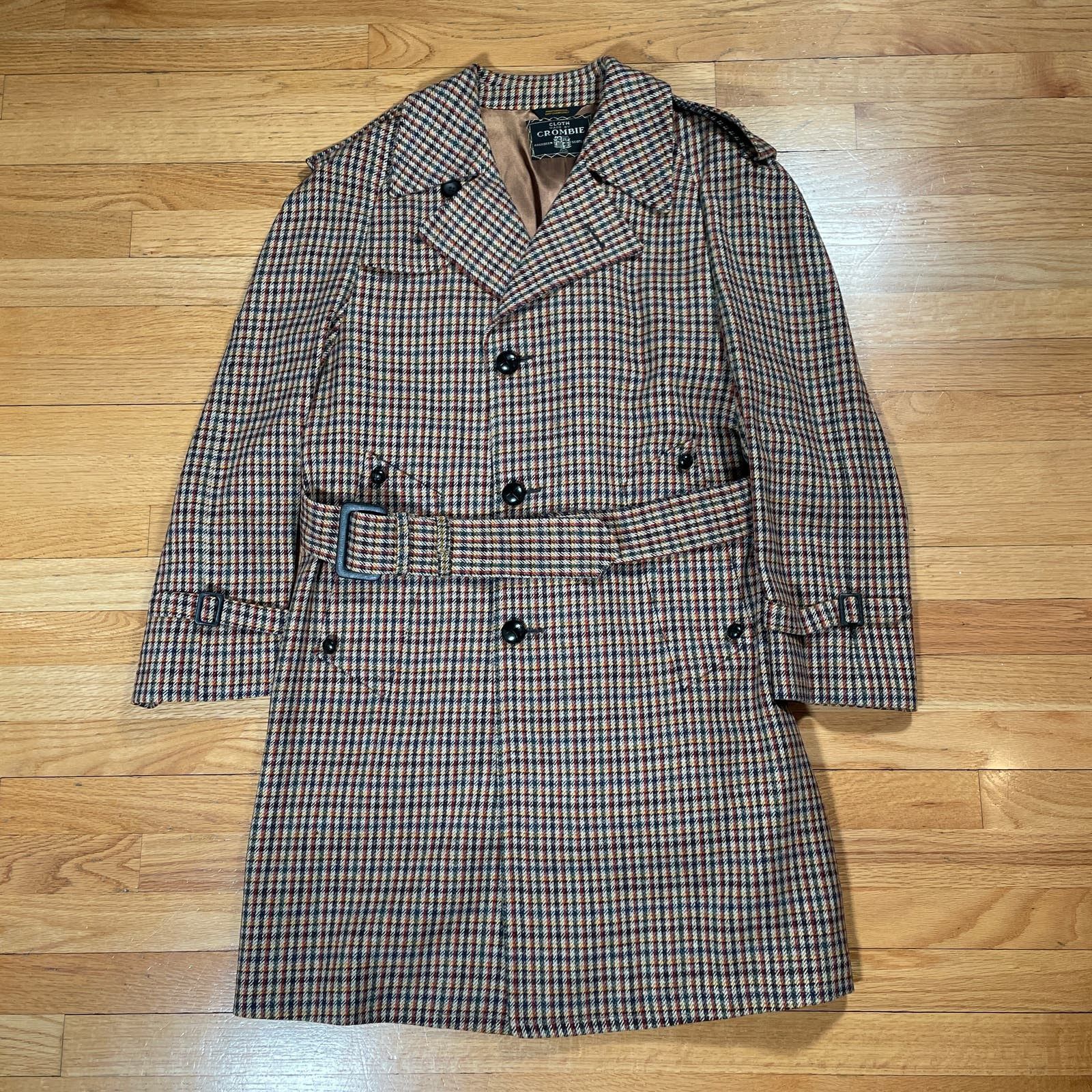 Vintage Vintage 60s Crombie Plaid Wool Trench Overcoat Scotland | Grailed