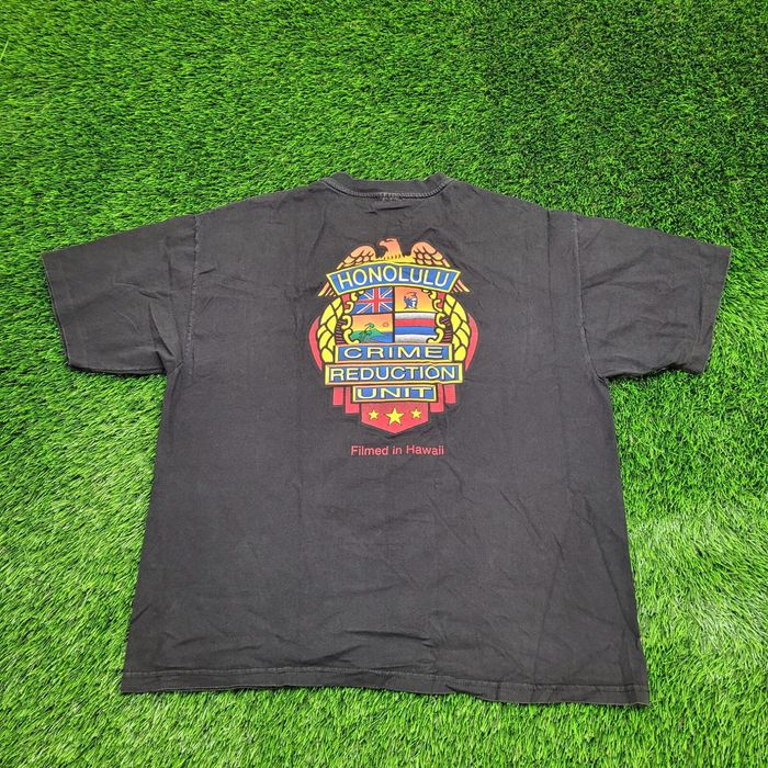 Hanes Vintage Honolulu Crime Reduction Unit Film Crew Shirt XL-Short ...