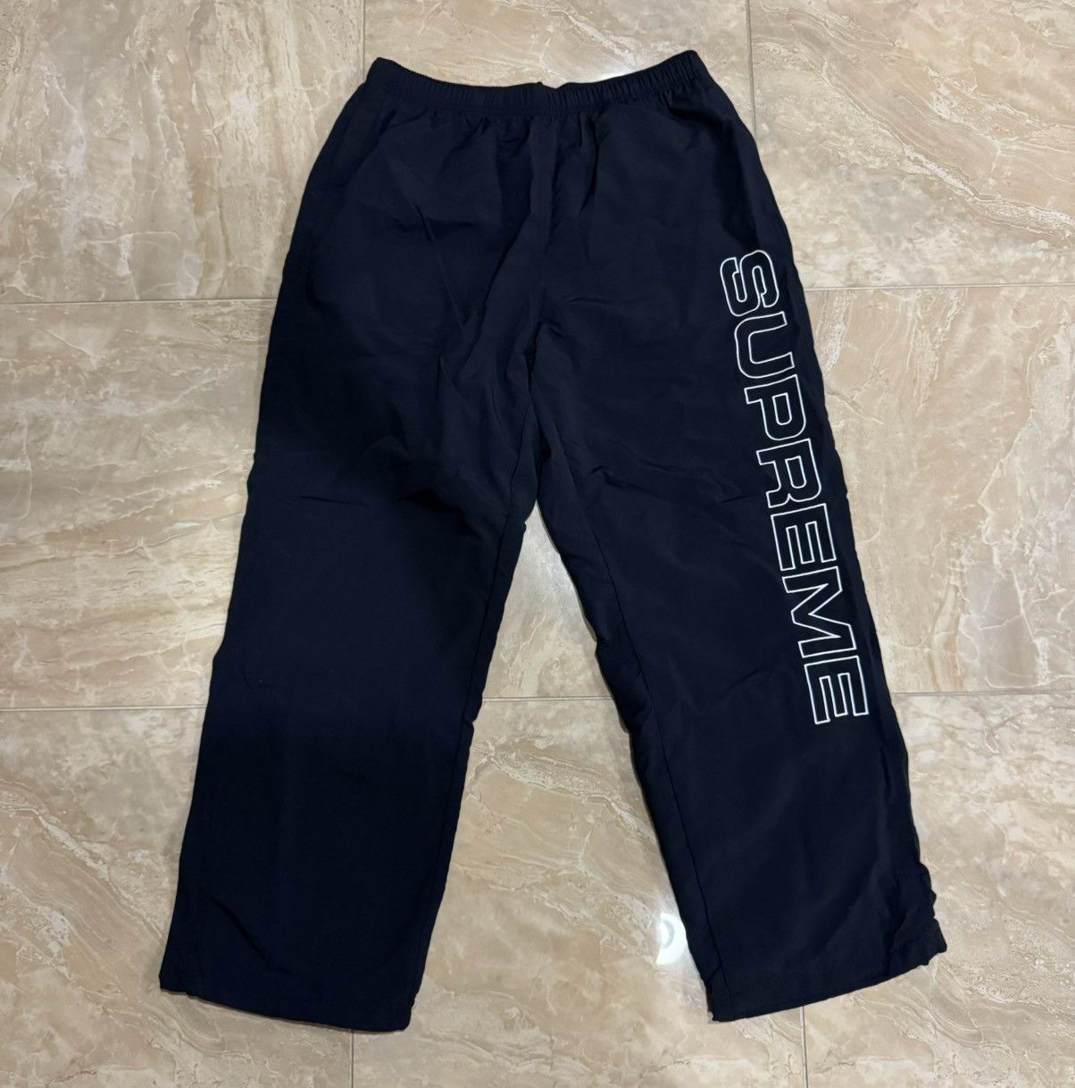 Supreme Supreme Spellout Embroidered Track Pant | Grailed Supreme Supreme Spellout Embroidered Track Pant | Grailed