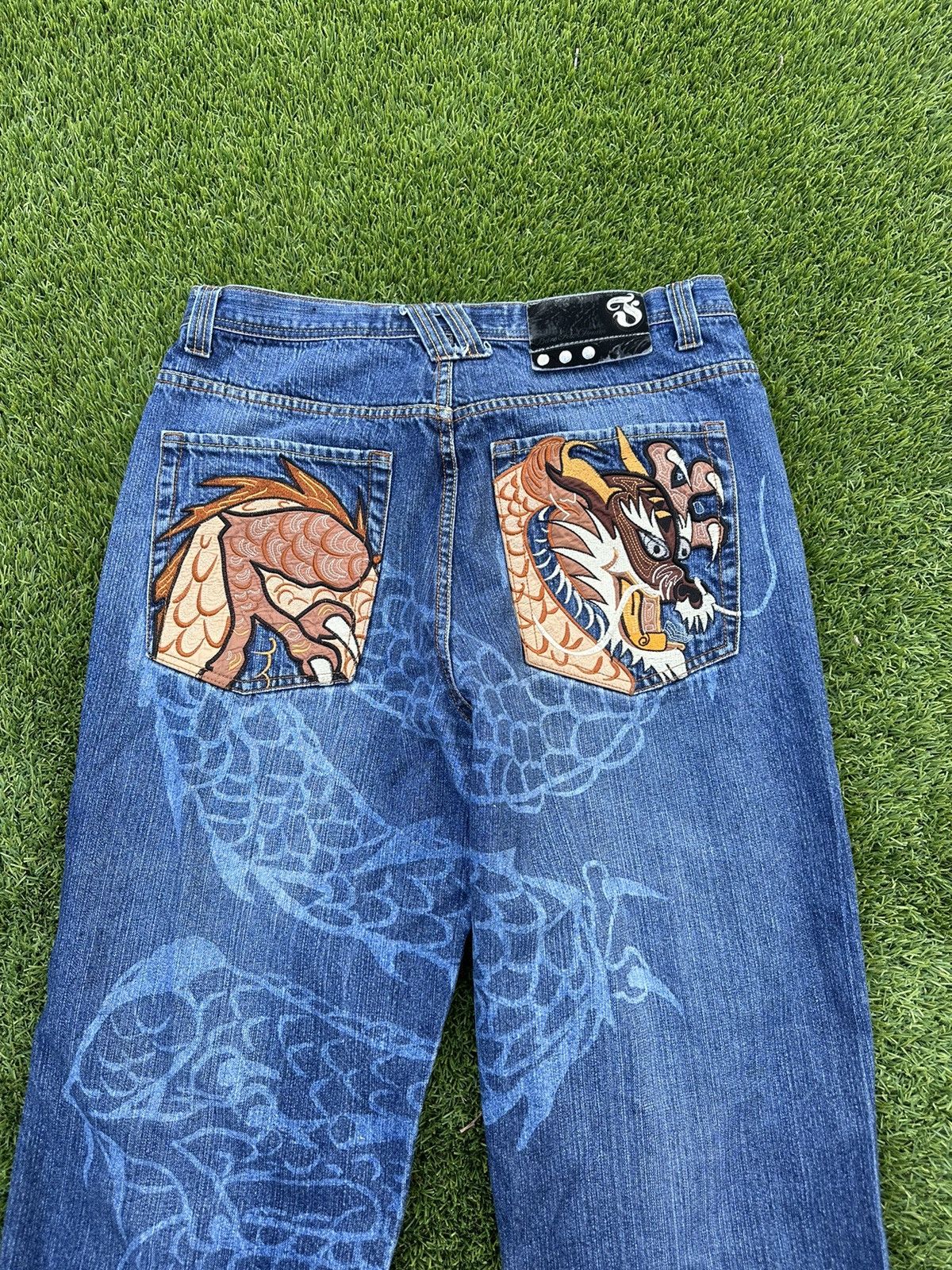 Hype × Streetwear × Vintage Vintage 2000s Y2K Barefox Hot Fire Denim ...