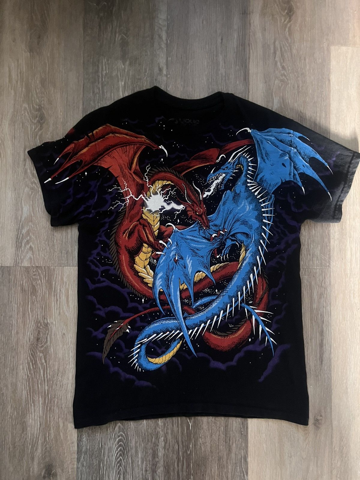 Vintage Liquid Blue Dragon T-Shirt | Grailed