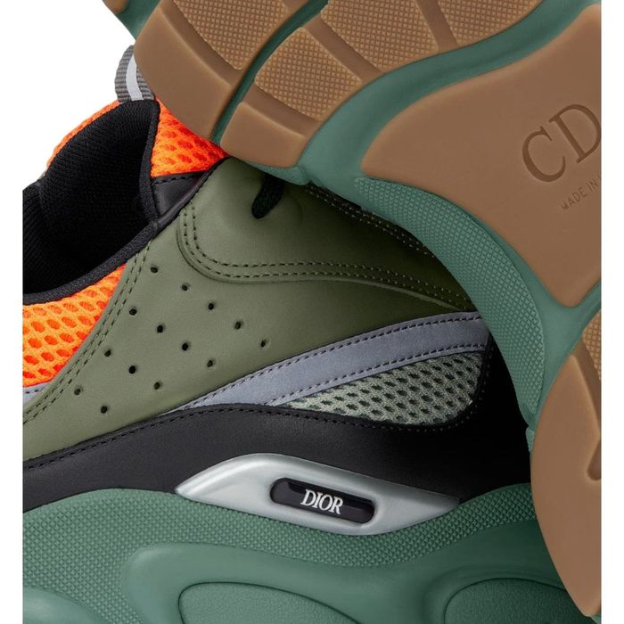 Dior Dior B22 Trainer Orange Olive Black | Grailed