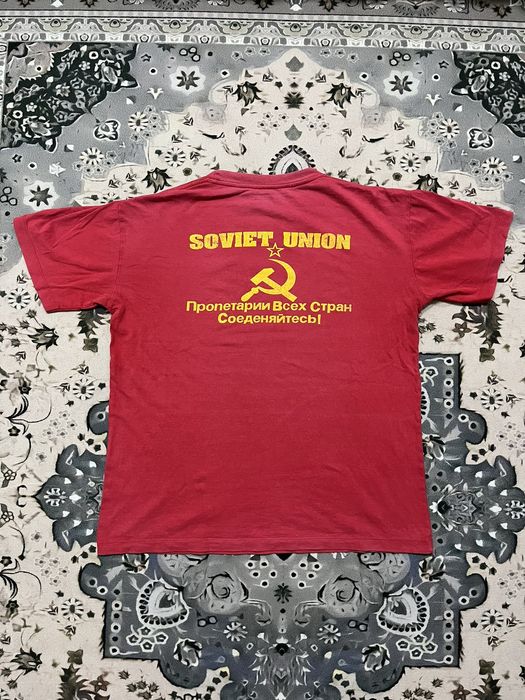 Cccp ⚡️STEAL⚡️Vintage CCCP Soviet Union Emblem Motto Tshirt | Grailed