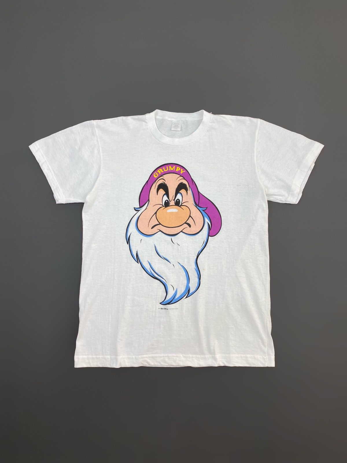 Disney × Streetwear × Vintage 1980’s Vintage Grumpy The Dwarf Graphic T ...