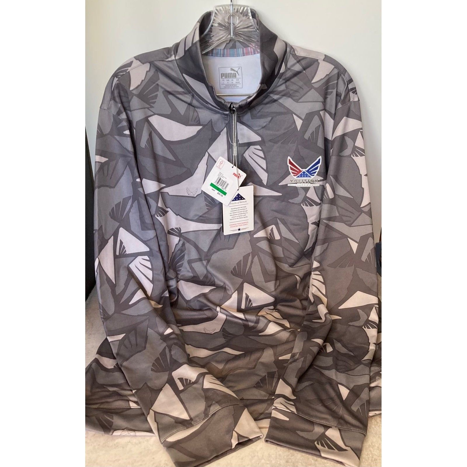 Puma Puma Golf Mens Large Volition America Aerial 1/4 Zip Pullove | Grailed