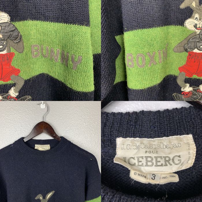 Vintage Vintage 1984 Looney Tunes Boxing Iceberg Bugs Bunny Wool ...