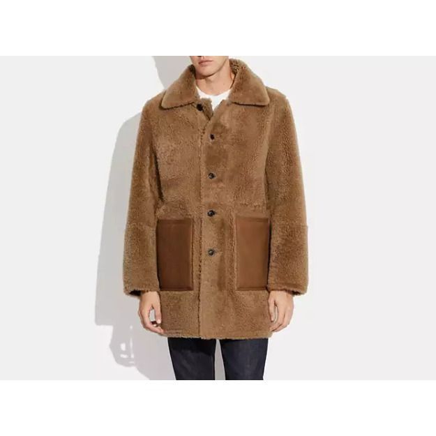 Coach COACH Reversible 100% shearling lamb Leather Coat Jacket sz | Grailed
