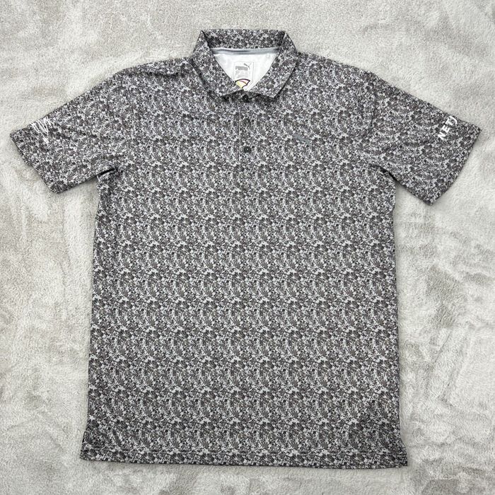 Puma Puma X Arnold Palmer Polo Mens Medium Gray Netjets Cobra Golf ...