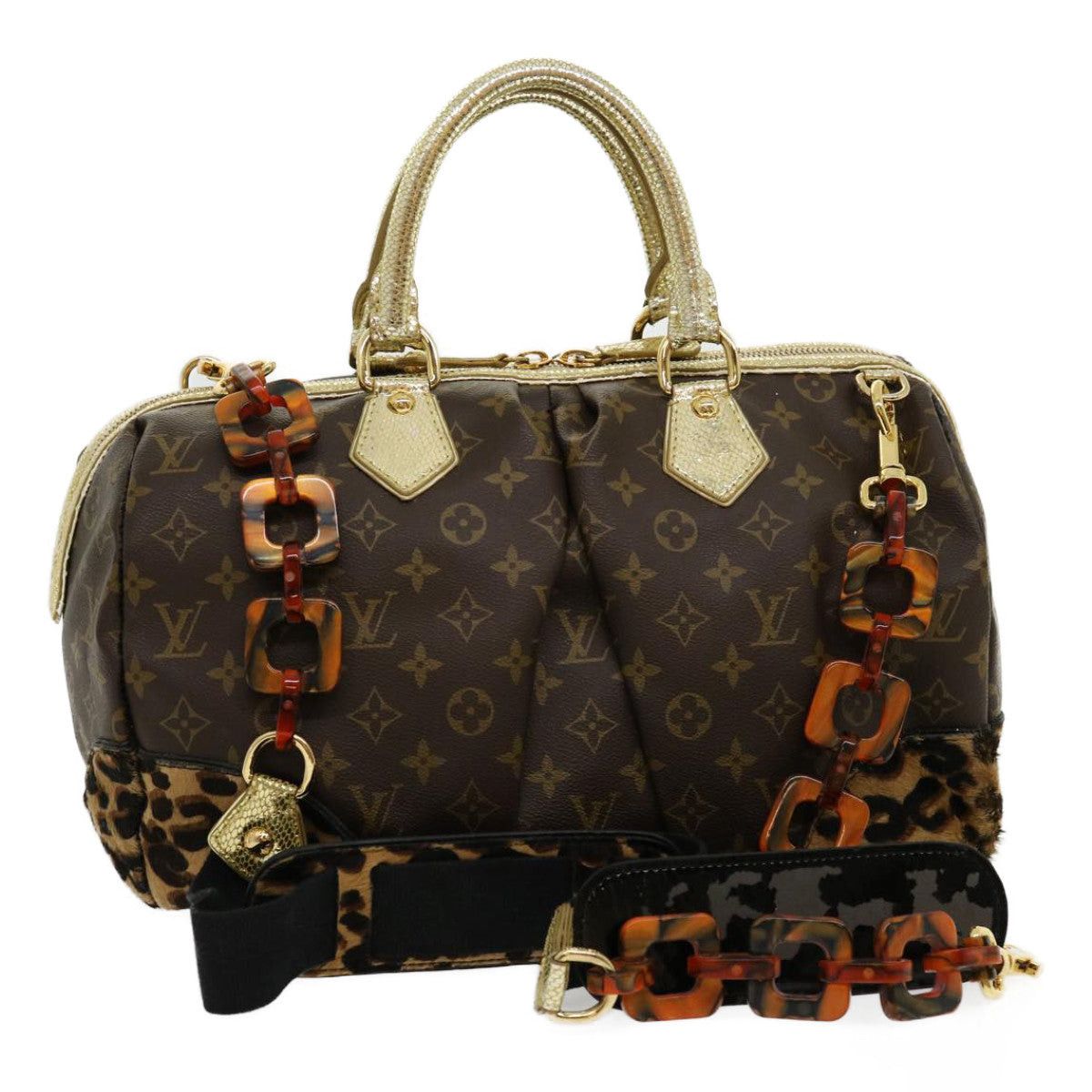 Louis Vuitton LOUIS VUITTON Monogram Leopard Steven Shoulder Bag M95281 ...