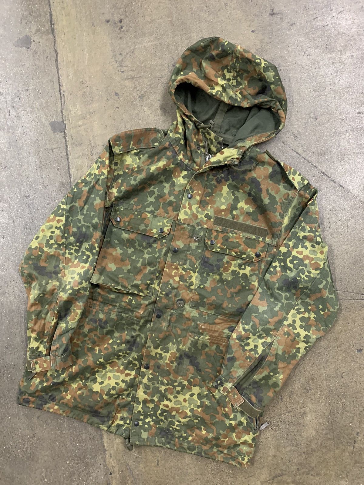 Vintage Vintage 1990s German Army Flecktarn Army Jacket | Grailed