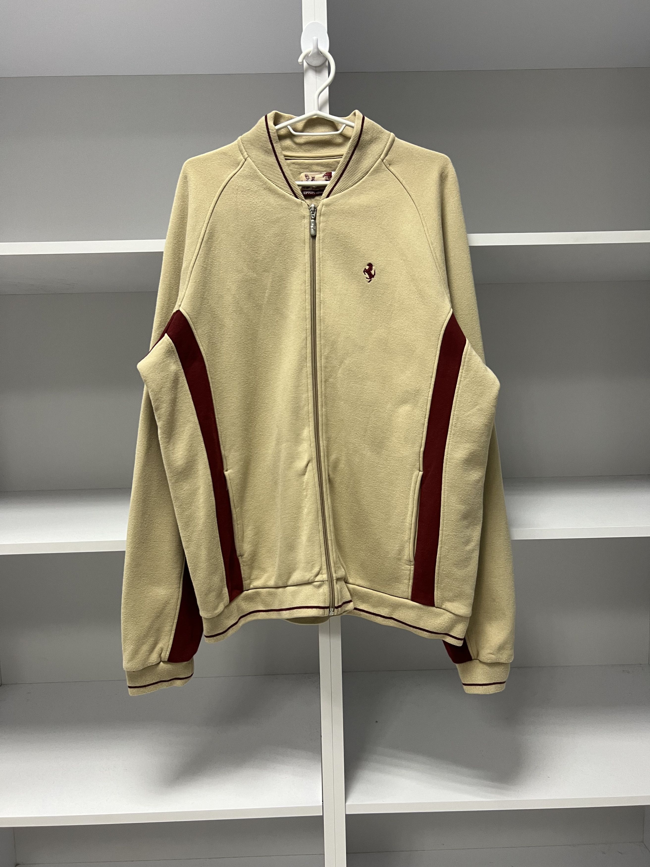 Vintage Vintage Fila Ferrari Beige Racing Formula 1 Track Jacket | Grailed