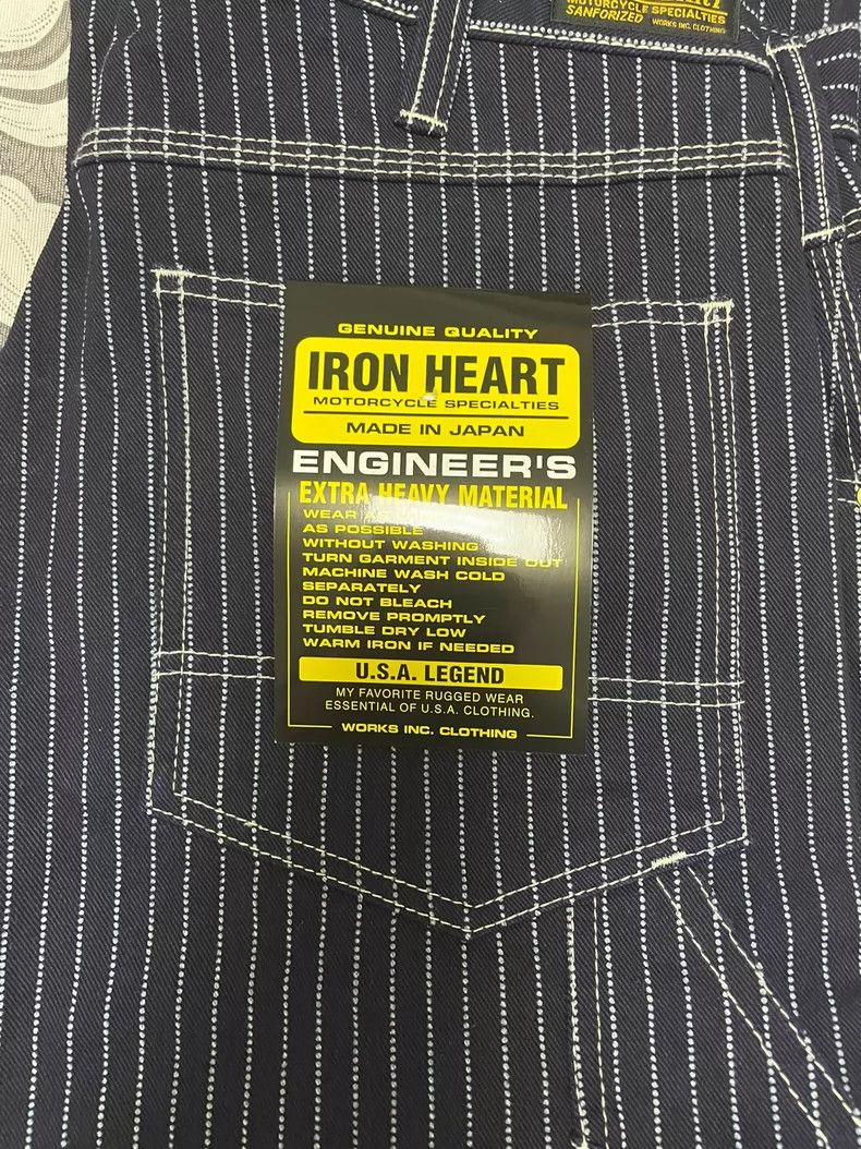 Iron Heart Iron heart Dotted dyed 14oz straight jeans -DMC | Grailed