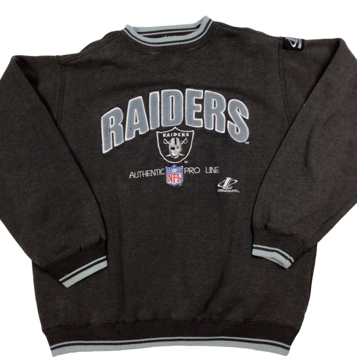 Nike Vintage Raiders Pro line NFL ringer Crewneck sweatshirt | Grailed